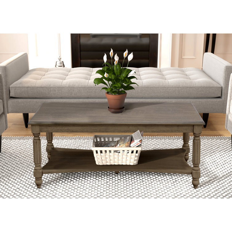 Laurel Foundry Modern Farmhouse Branham Solid Wood Rectangular Coffee Table & Reviews | Wayfair
